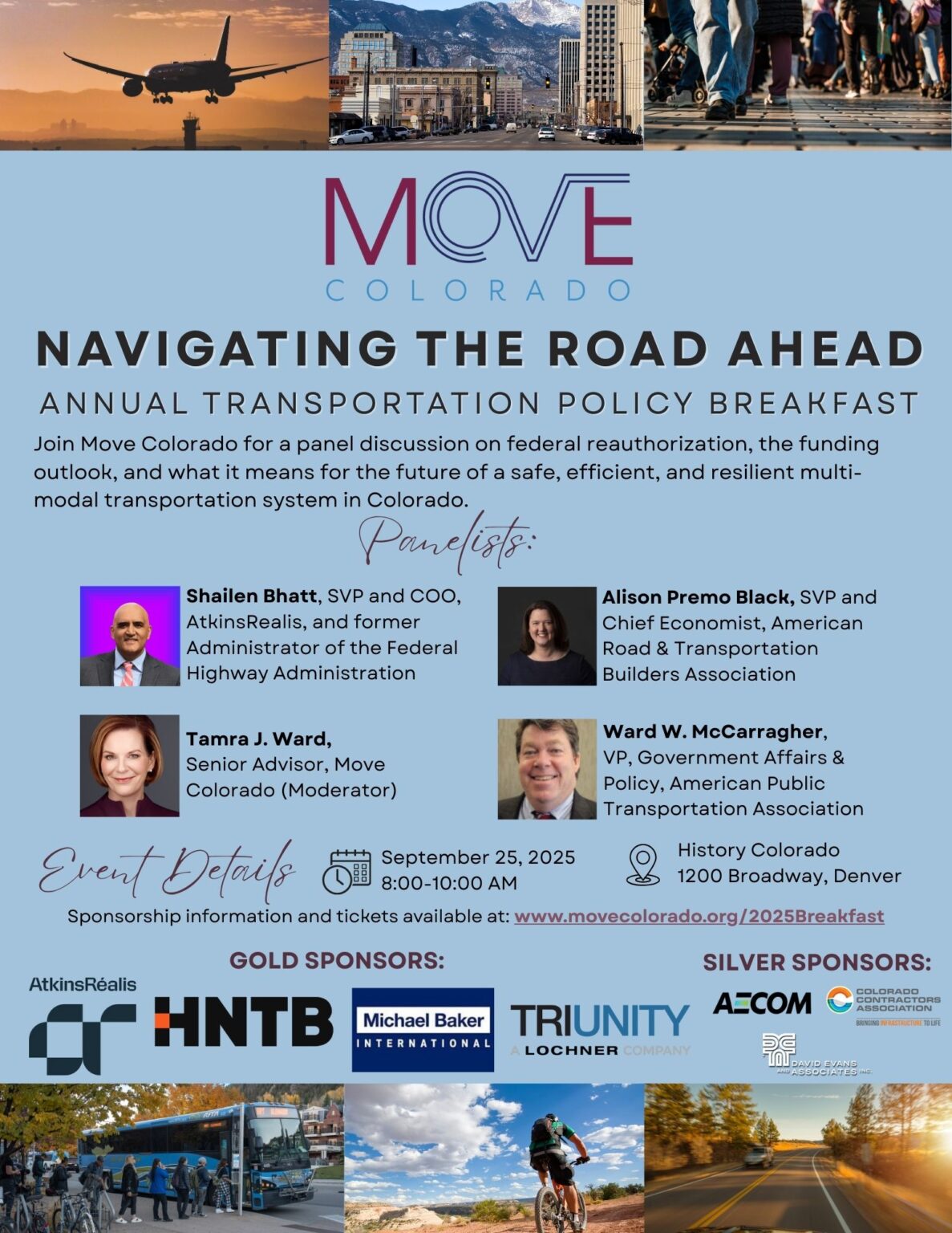 September 25th – Annual Transportation Policy Breakfast – Move Colorado